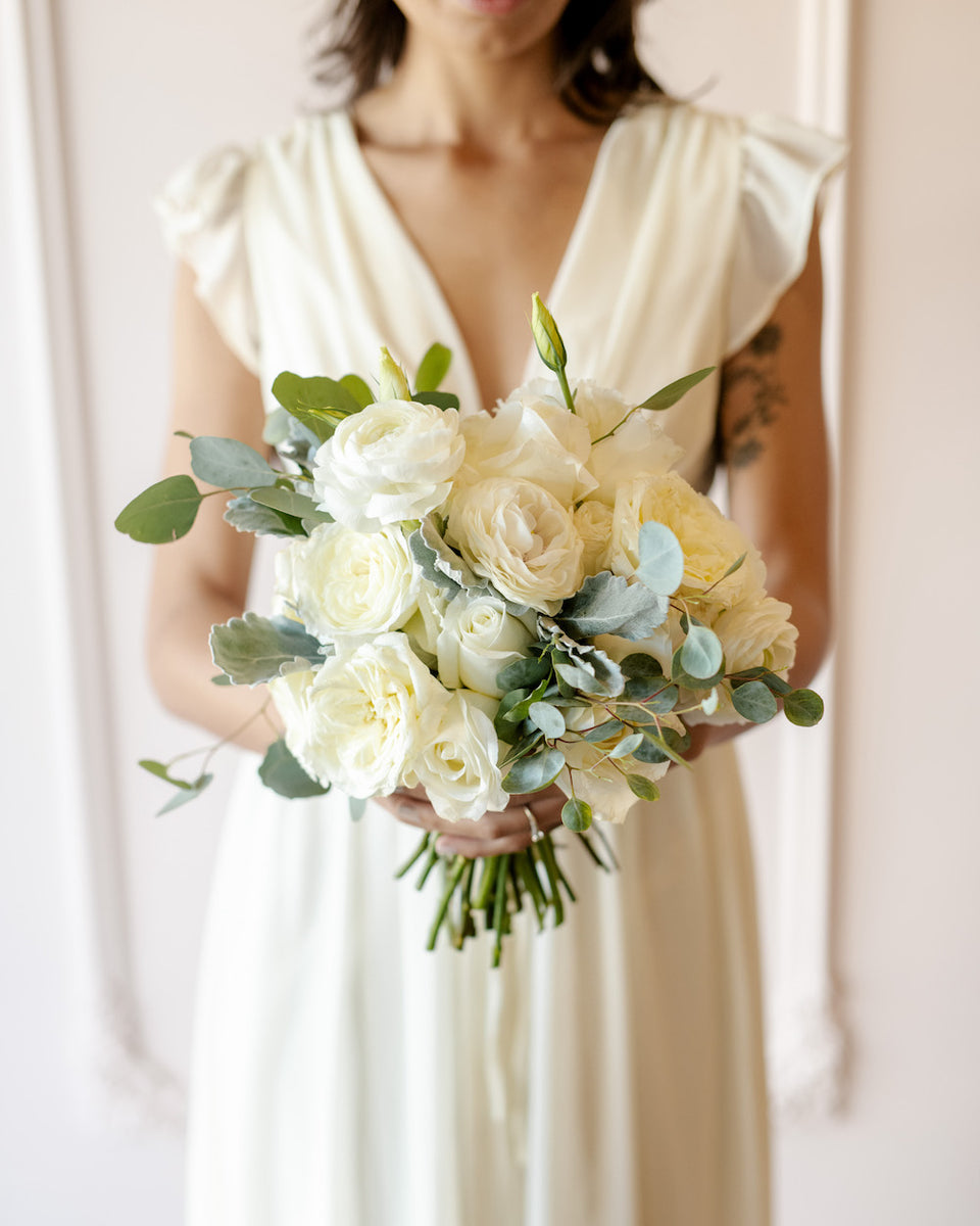 DIY Wedding Flowers - "Eternity" | White Classic Bouquets – Kukka Flowers
